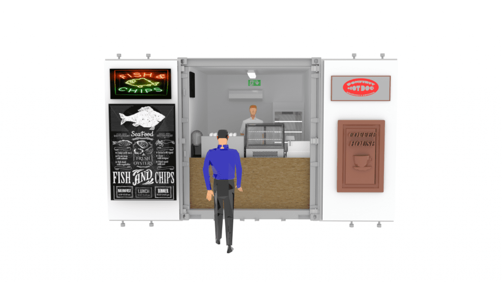 Versatile Commercial Food Pods Hire by Mobile Kitchens